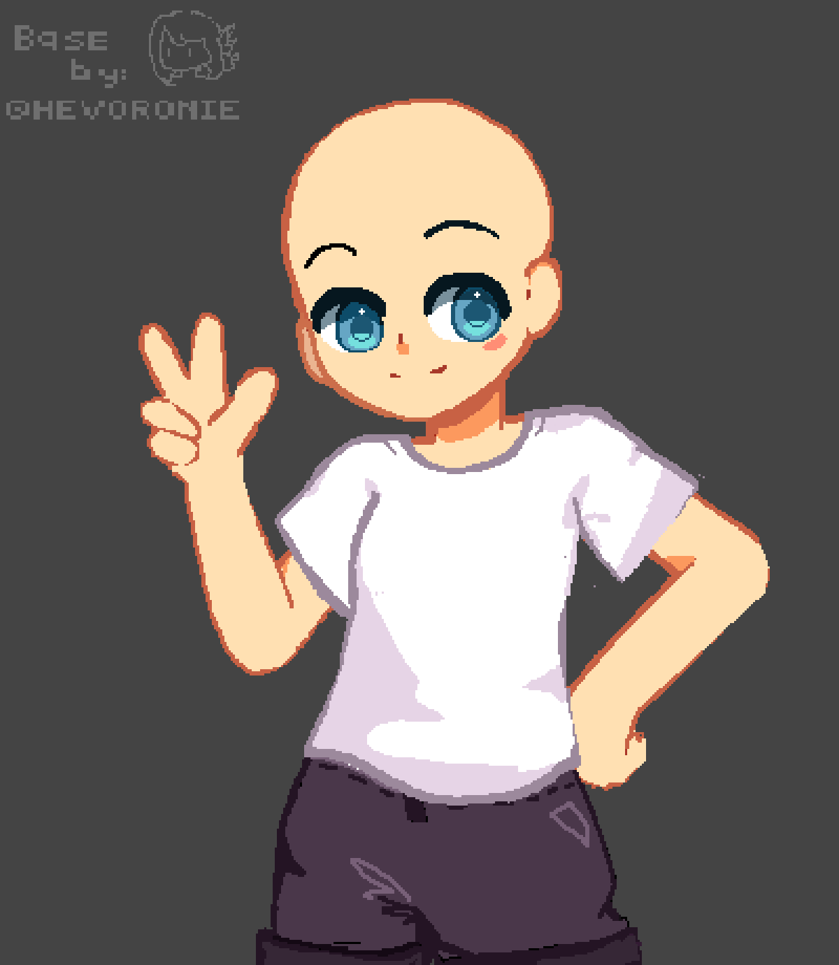 Pixilart - base by Hevoronie