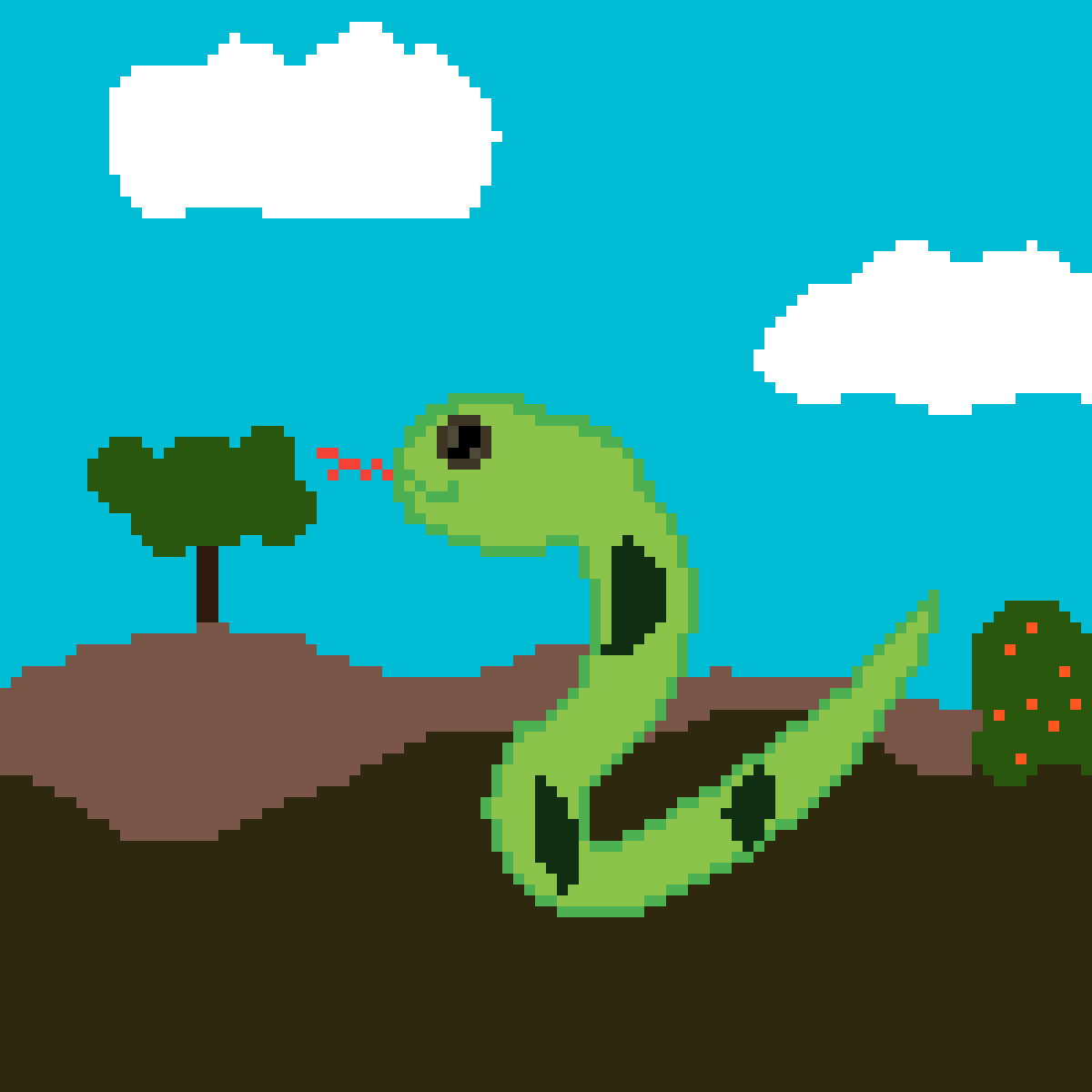 Pixilart - Snakey Snake by Xander8