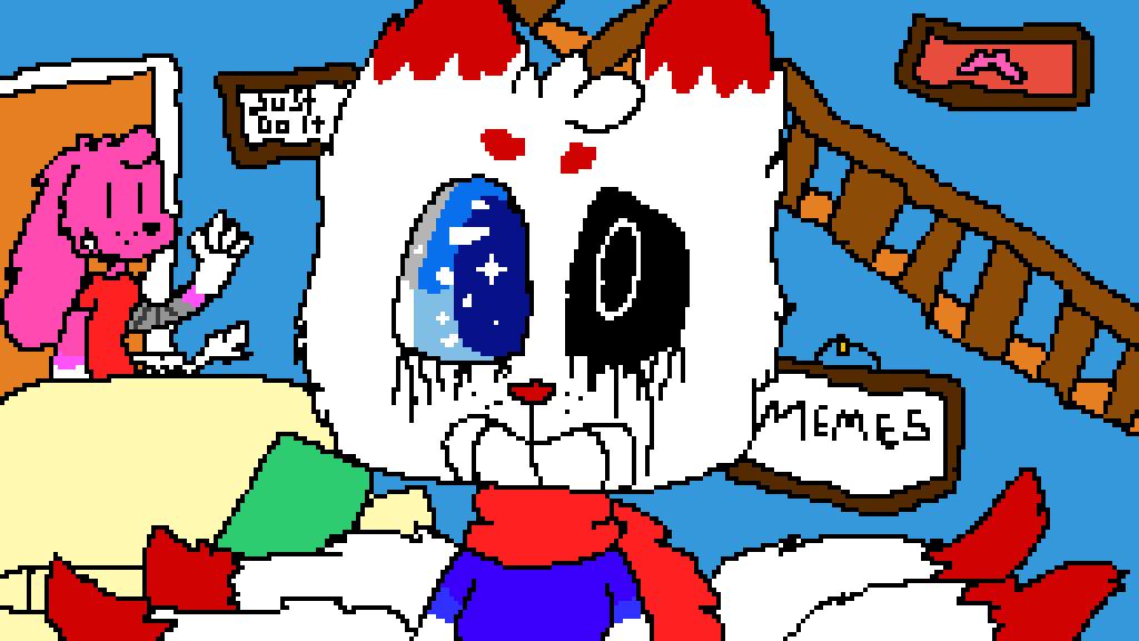 Pixilart - Cindi the Fox (kitsune actually) ft: bonni by Anonymous