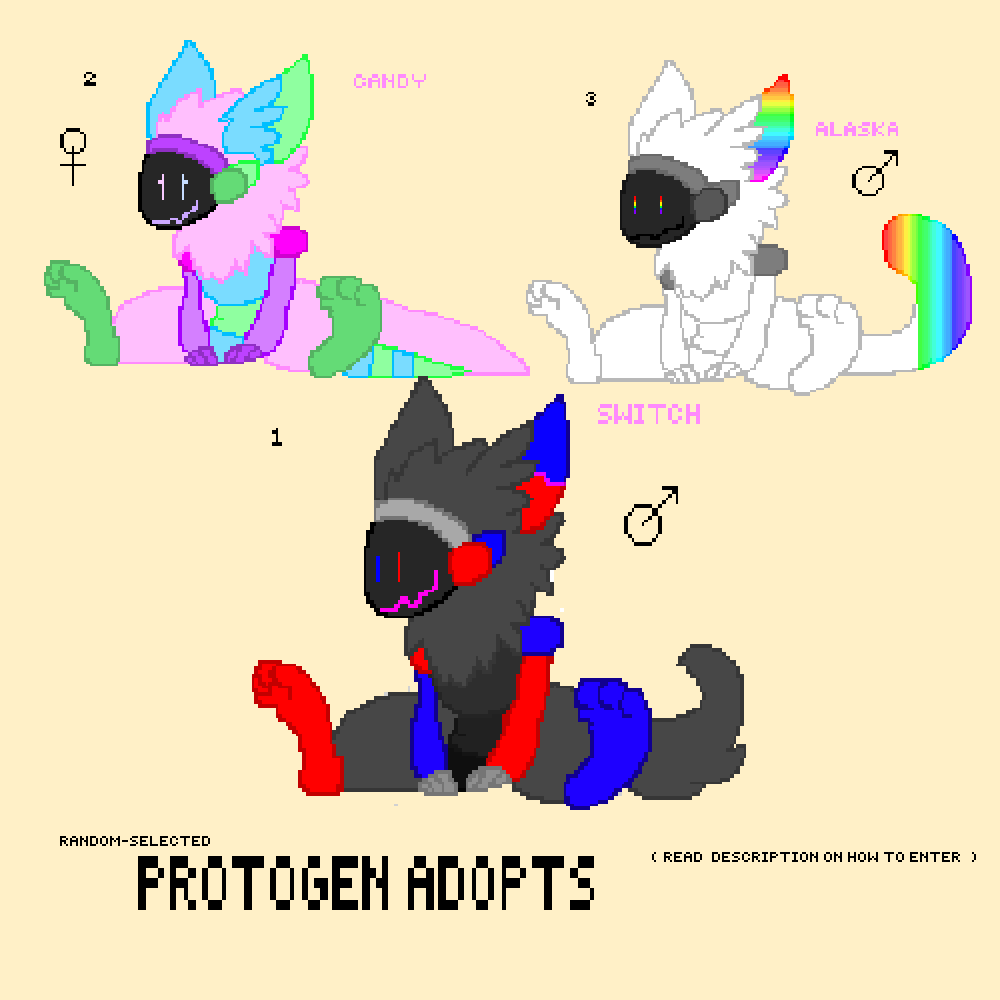 Pixilart - Protogen Adopts READ DESC by N1ghtc0r3eevee