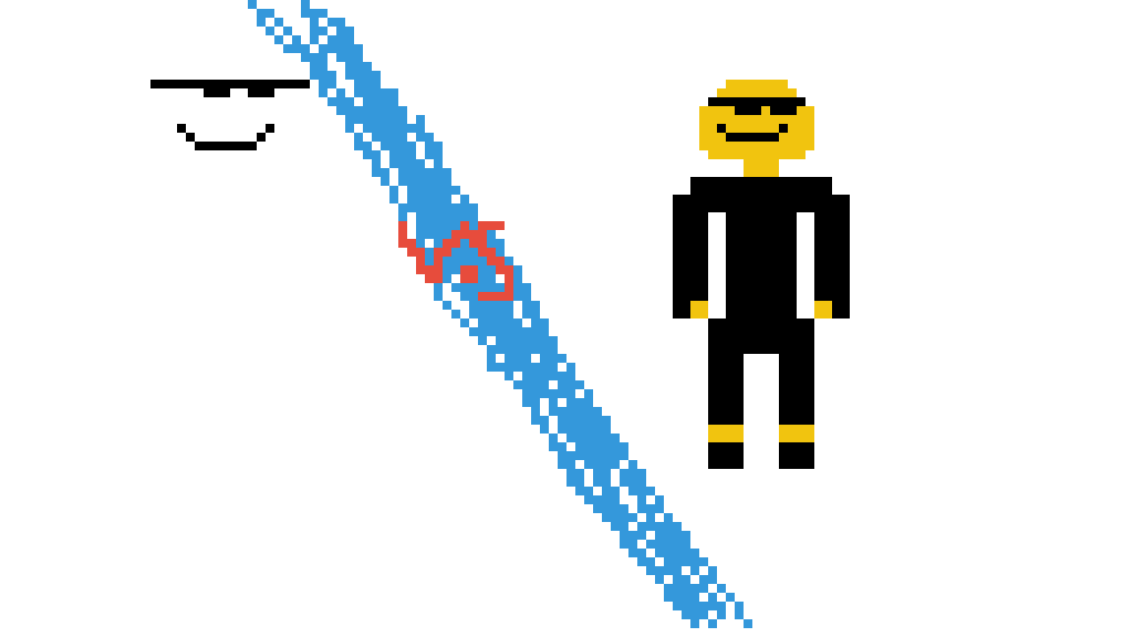 Editing Ghost V.S SWAG - Free online pixel art drawing tool - Pixilart