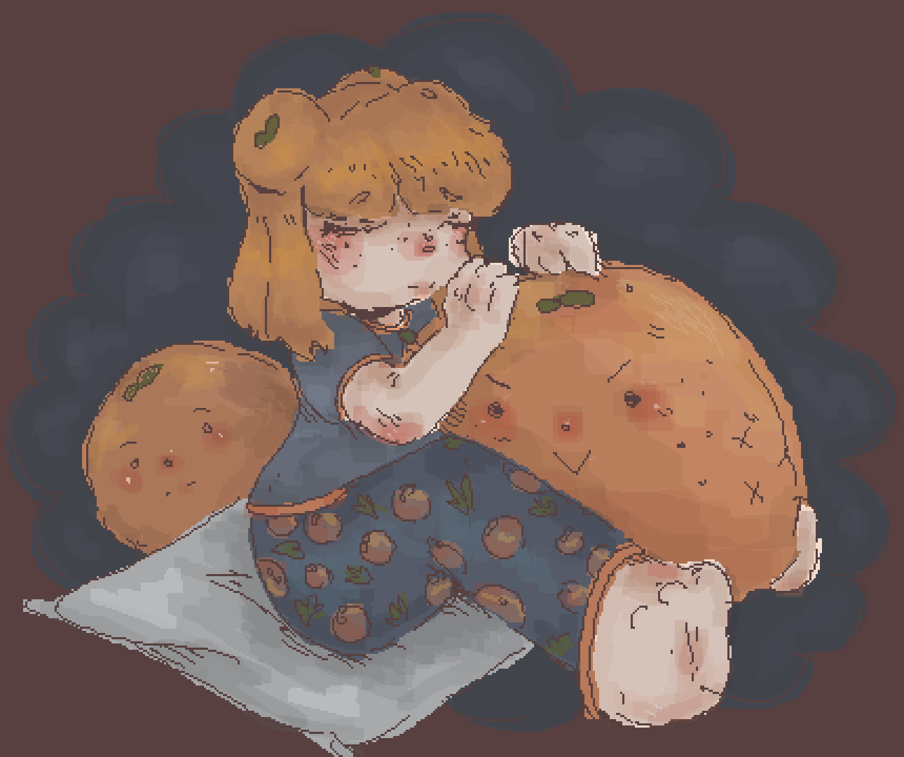 Pixilart - sleepe orang by orenges