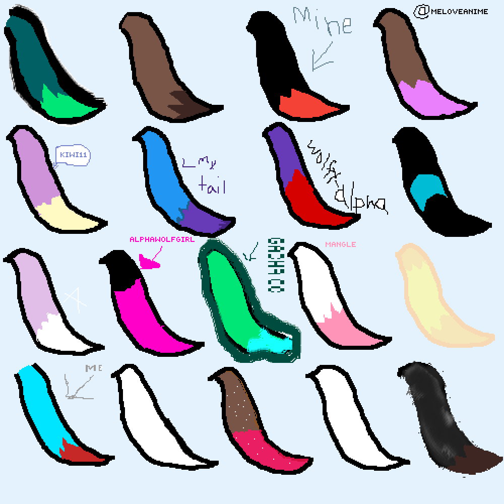 Pixilart - tail collab by UTDHMISOC