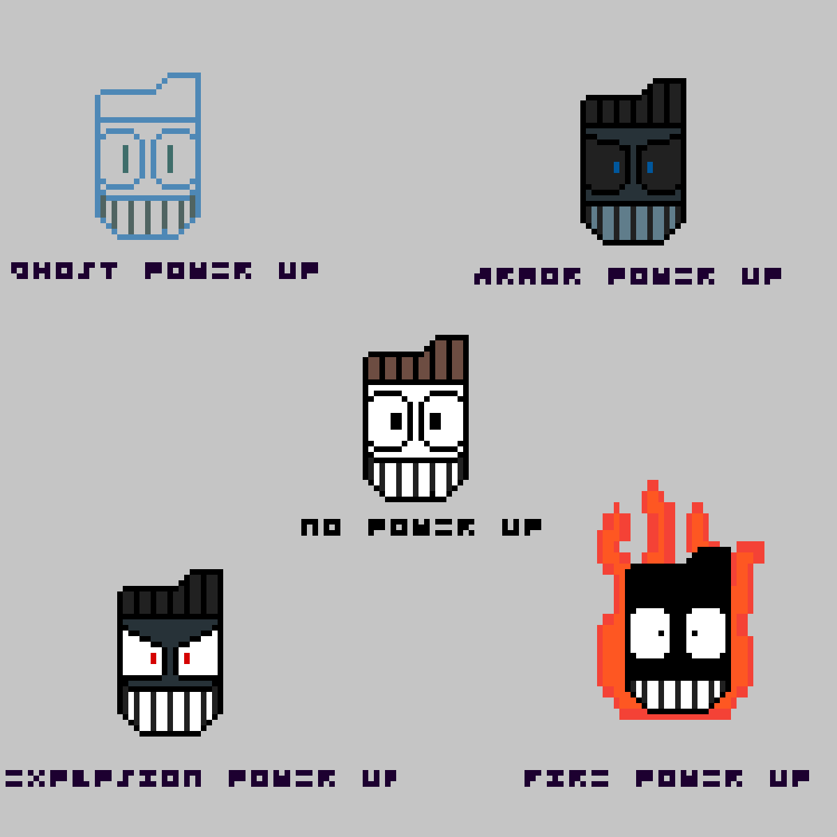 Pixilart - Retro Power ups by LonelyOakTree