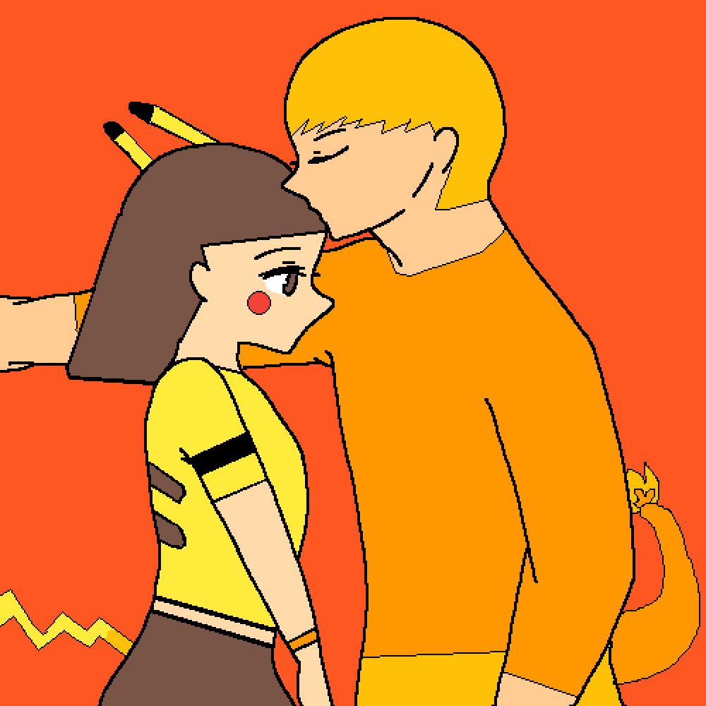 Pixilart - MORE OF DE PIKA +CHARMANDER SHIP! by JayMeow08