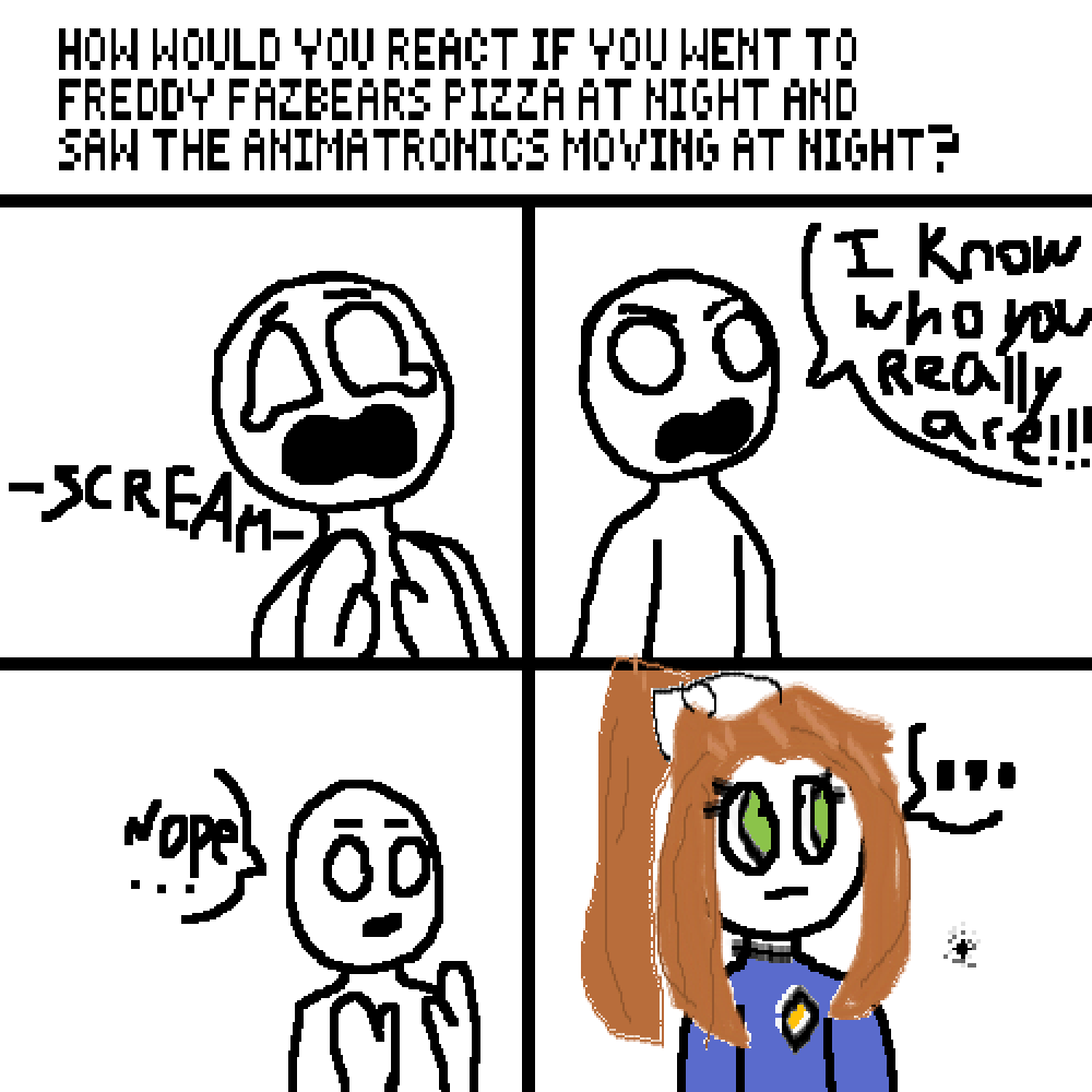 Editing fnaf reaction - Free online pixel art drawing tool - Pixilart