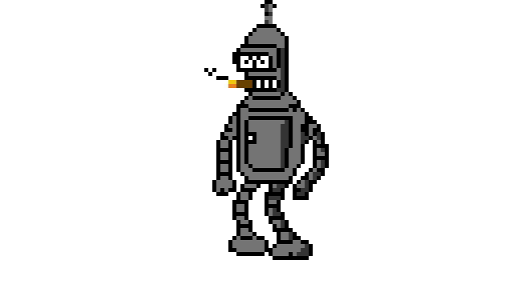 Pixilart - bender by DrRockydogg