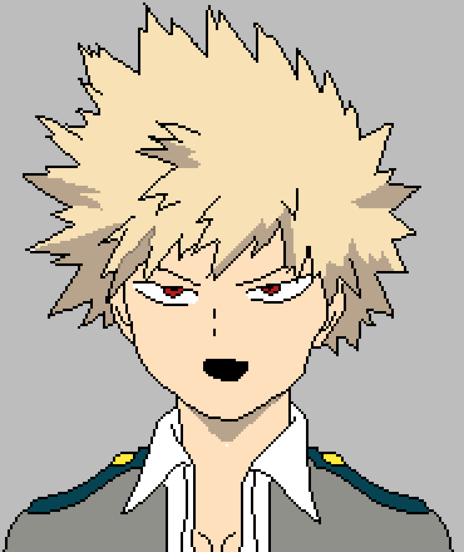 Editing Bakugo - Free online pixel art drawing tool - Pixilart