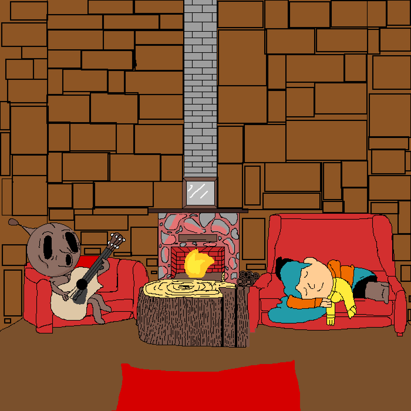 Editing Hilda and the wood man - Free online pixel art drawing tool ...