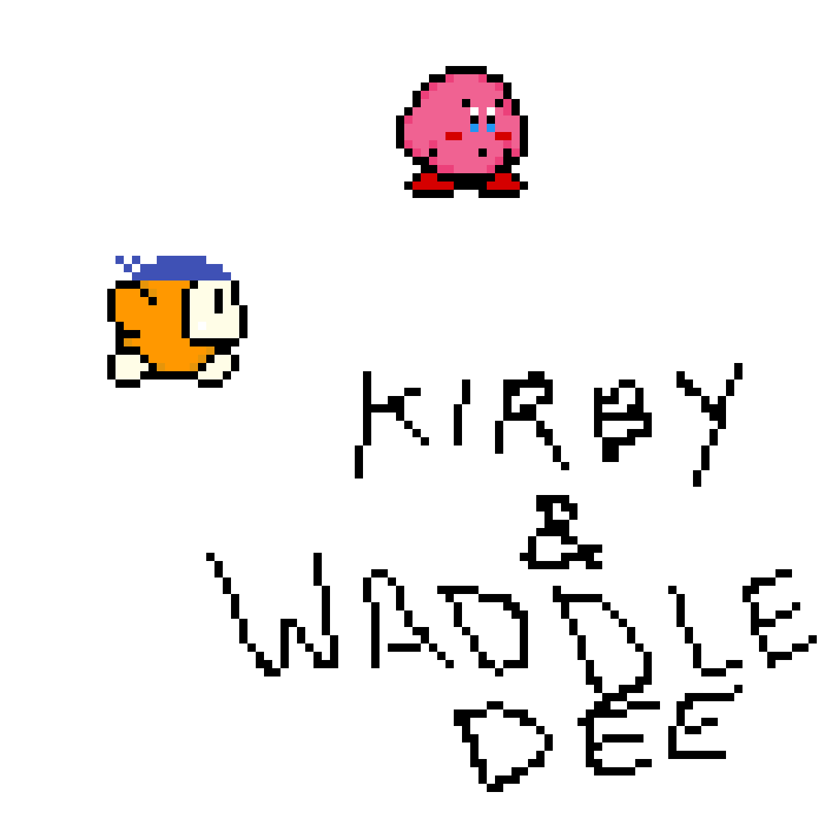 Editing Kirby & Waddle Dee - Free online pixel art drawing tool - Pixilart