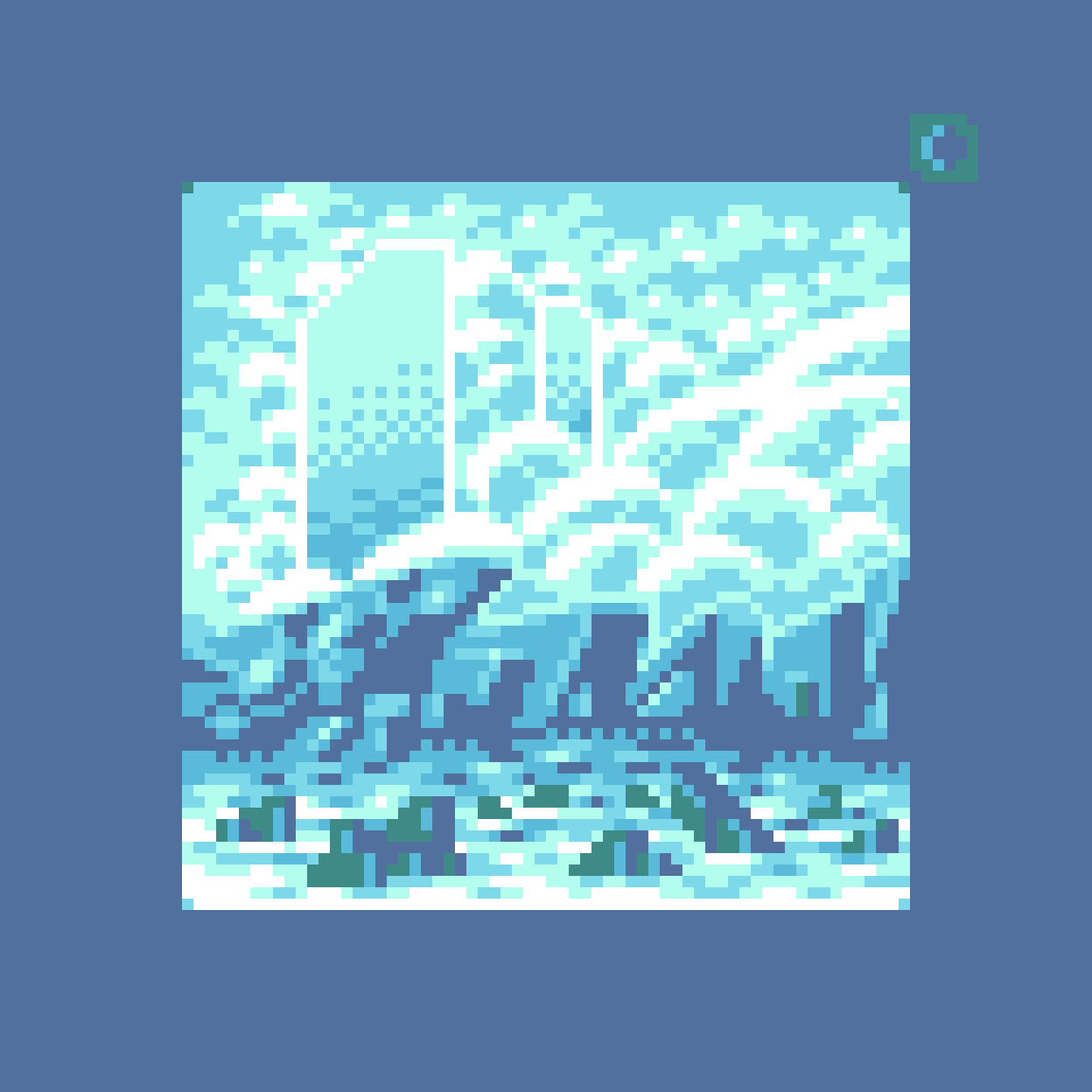 Pixilart - Icy cliffs by Eclipse89