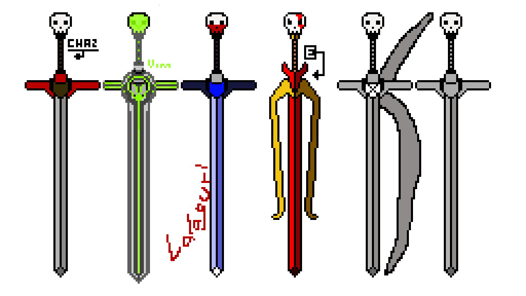 Editing design your own sword - Free online pixel art drawing tool ...