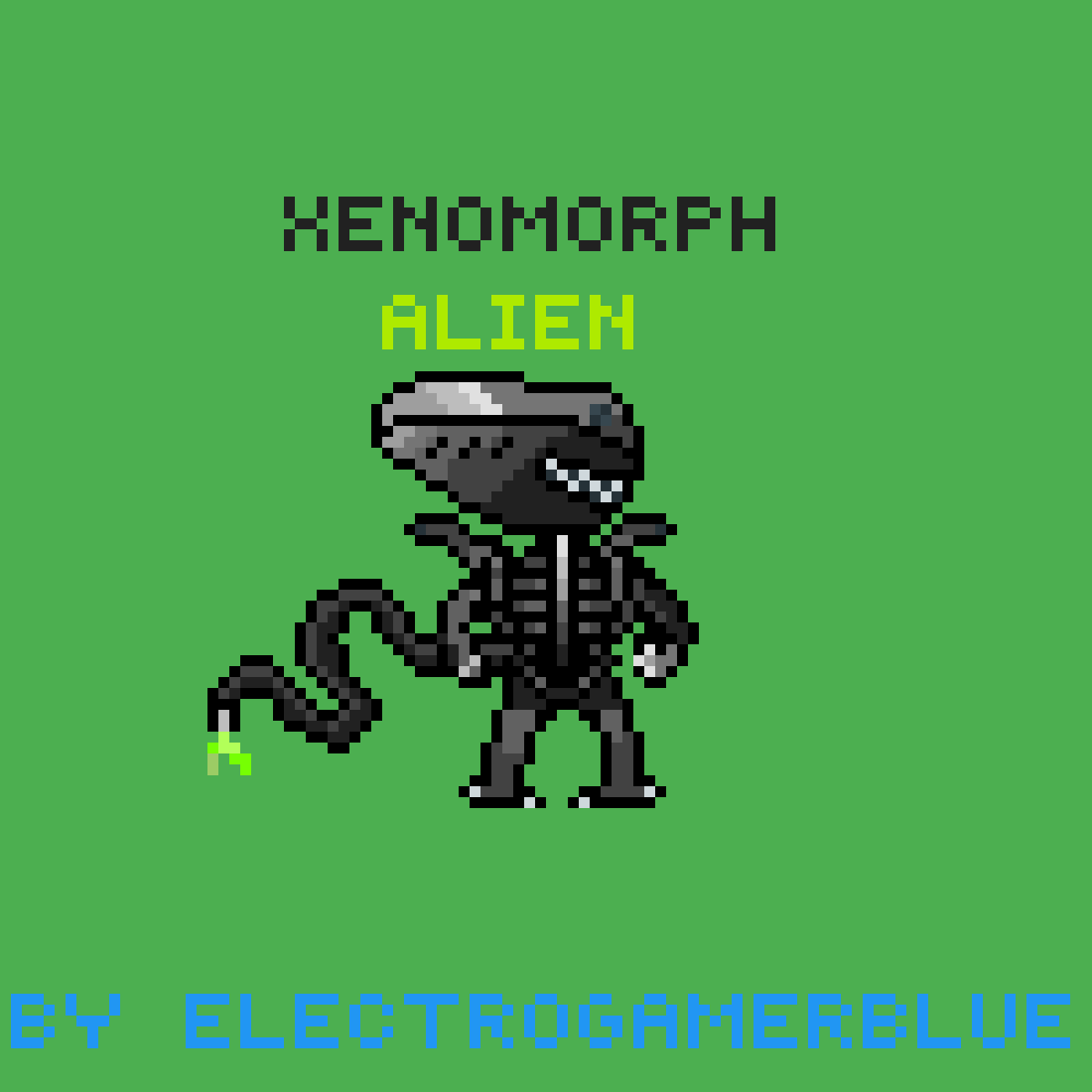 Editing Xenomorph - Free online pixel art drawing tool - Pixilart