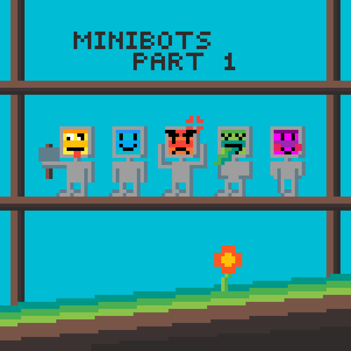 Editing minibots 1 - Free online pixel art drawing tool - Pixilart