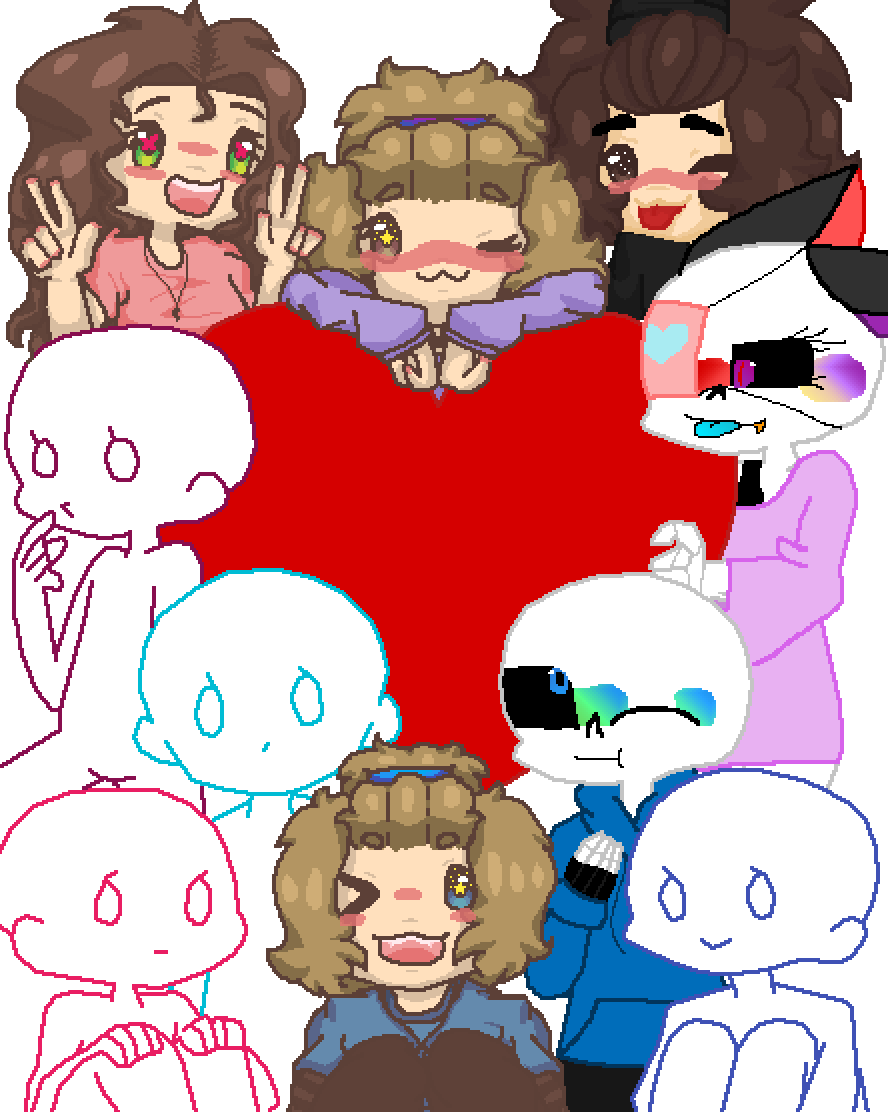 Editing Alpha x Dance Sans!! - Free online pixel art drawing tool ...