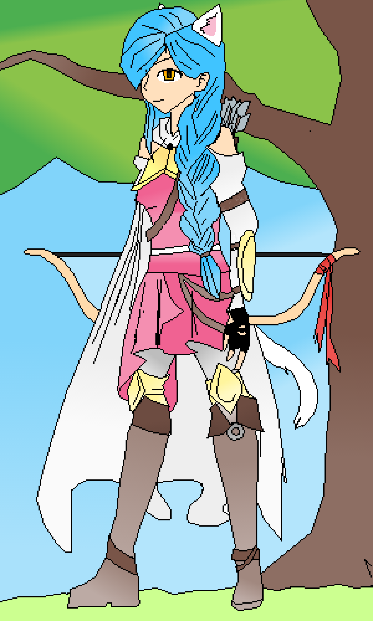 Pixilart - Nekoette Tan MCD Aphmau by DraconiteDragon