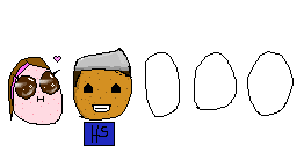 Editing potato collab - Free online pixel art drawing tool - Pixilart