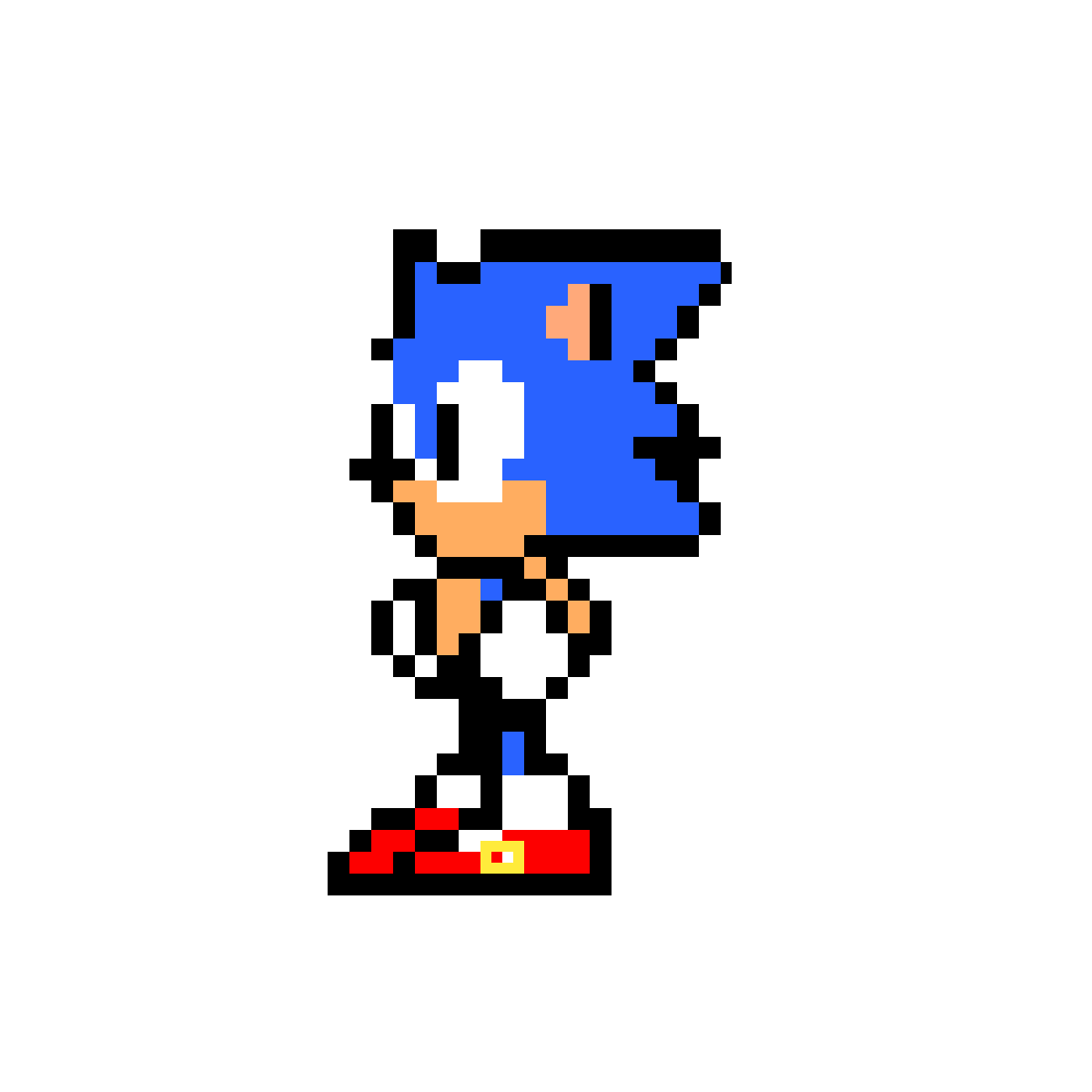 Editing spindash sprite - Free online pixel art drawing tool - Pixilart