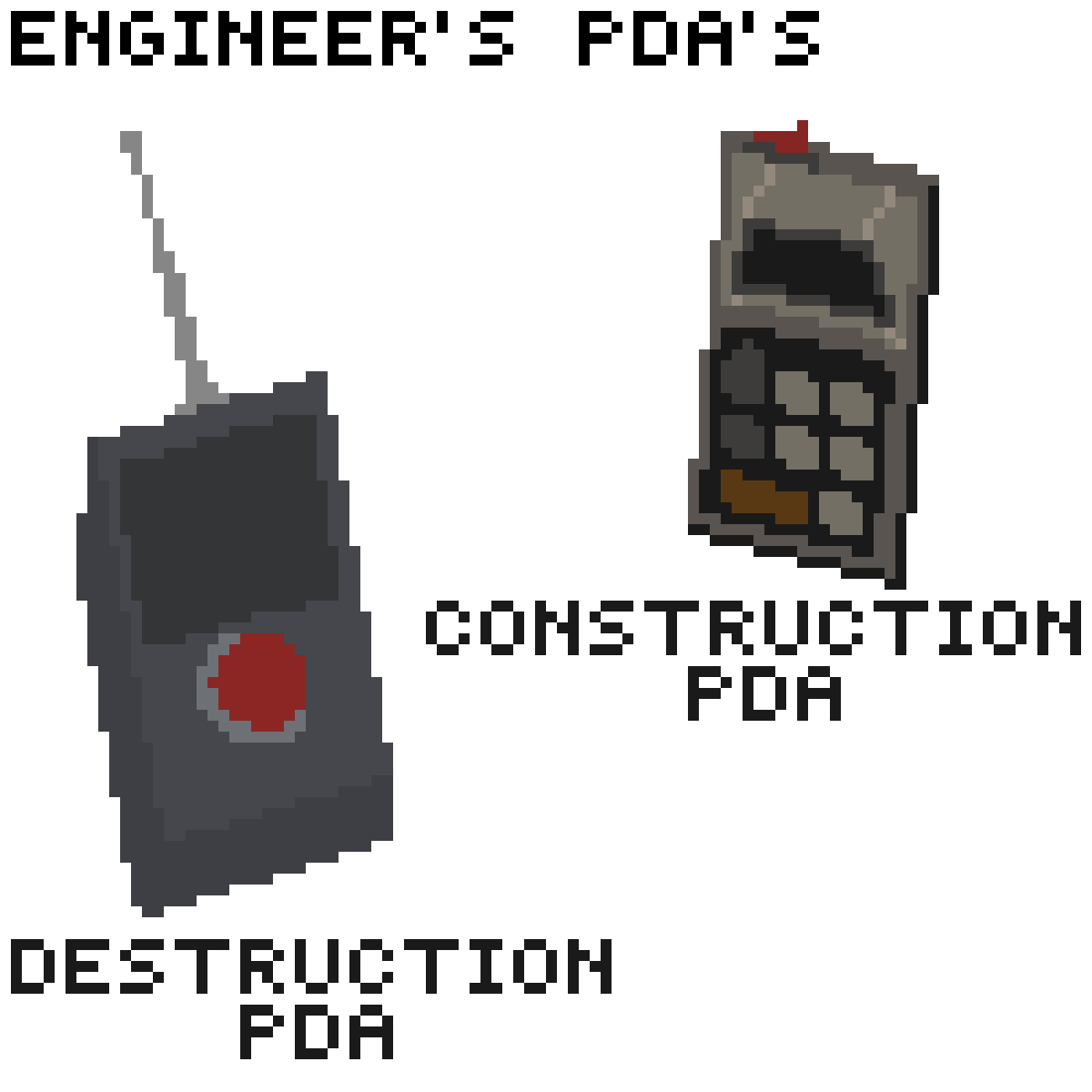 Pixilart - Engineer's PDA's by TheRandomPixel