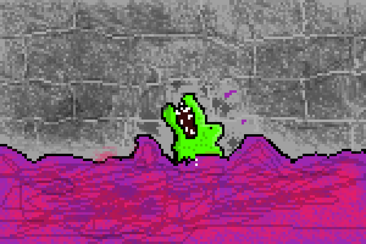 Pixilart - Super Mario Alligator in moat by MePerson