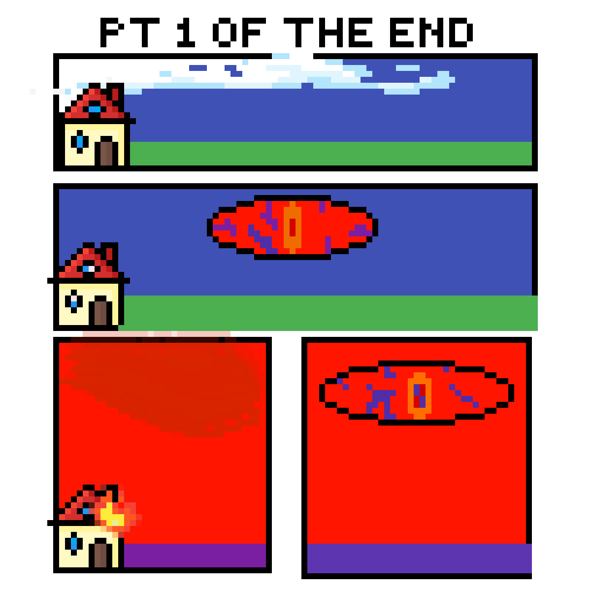 Pixilart - The End pt 1 by chillinfrog