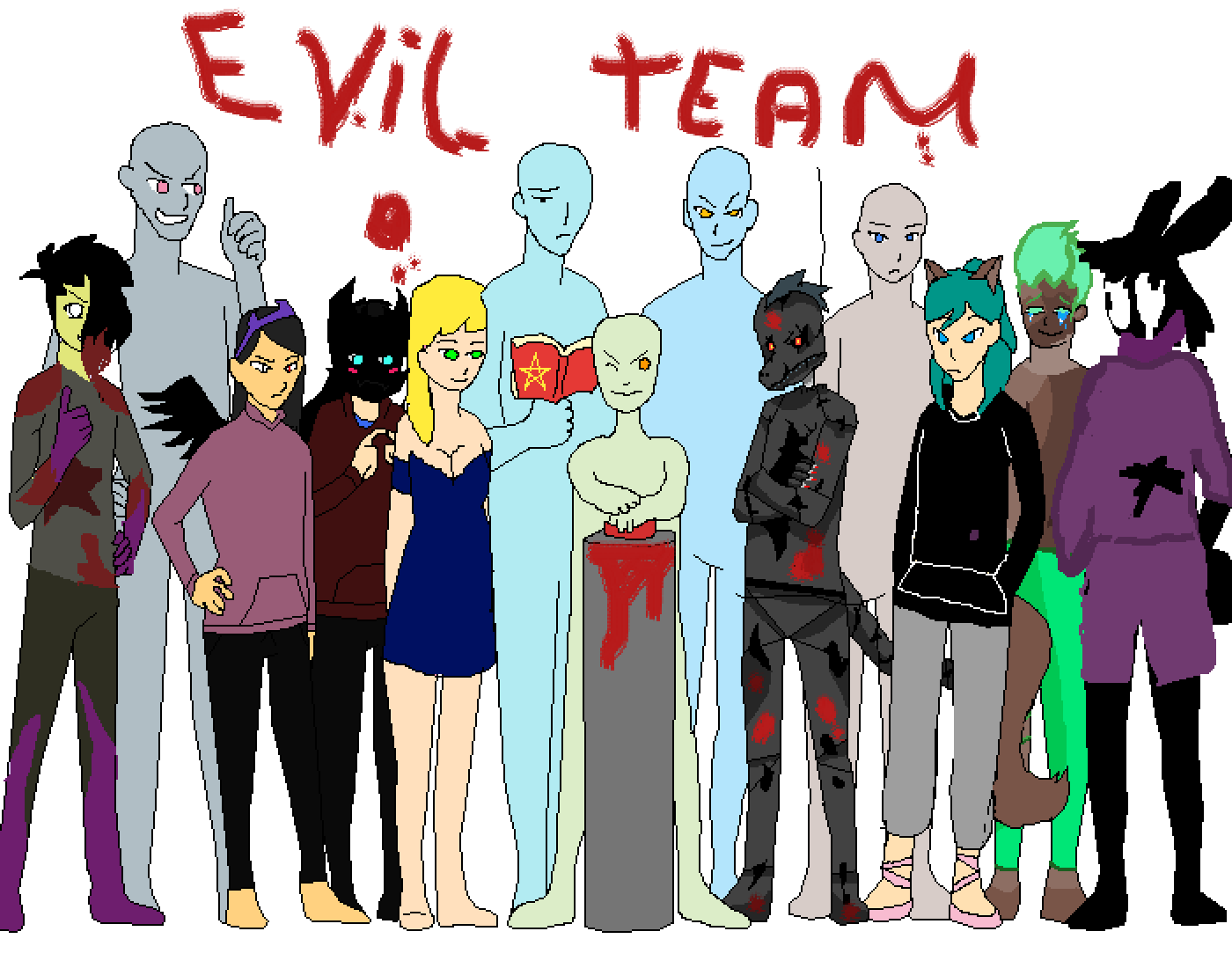 Editing Evil Team Collab! - Free online pixel art drawing tool - Pixilart