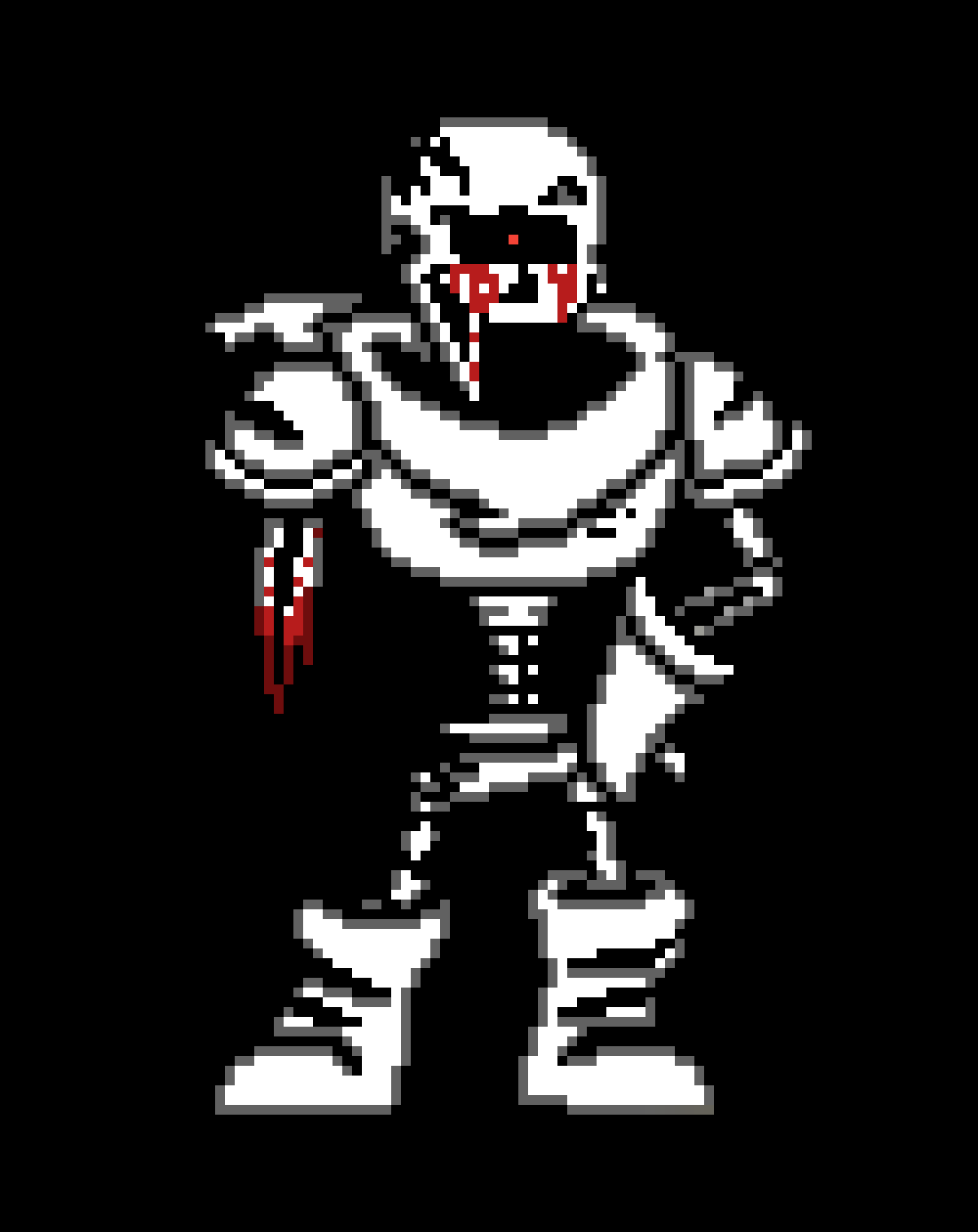 Pixilart - papyrus exe by Glitched-artist