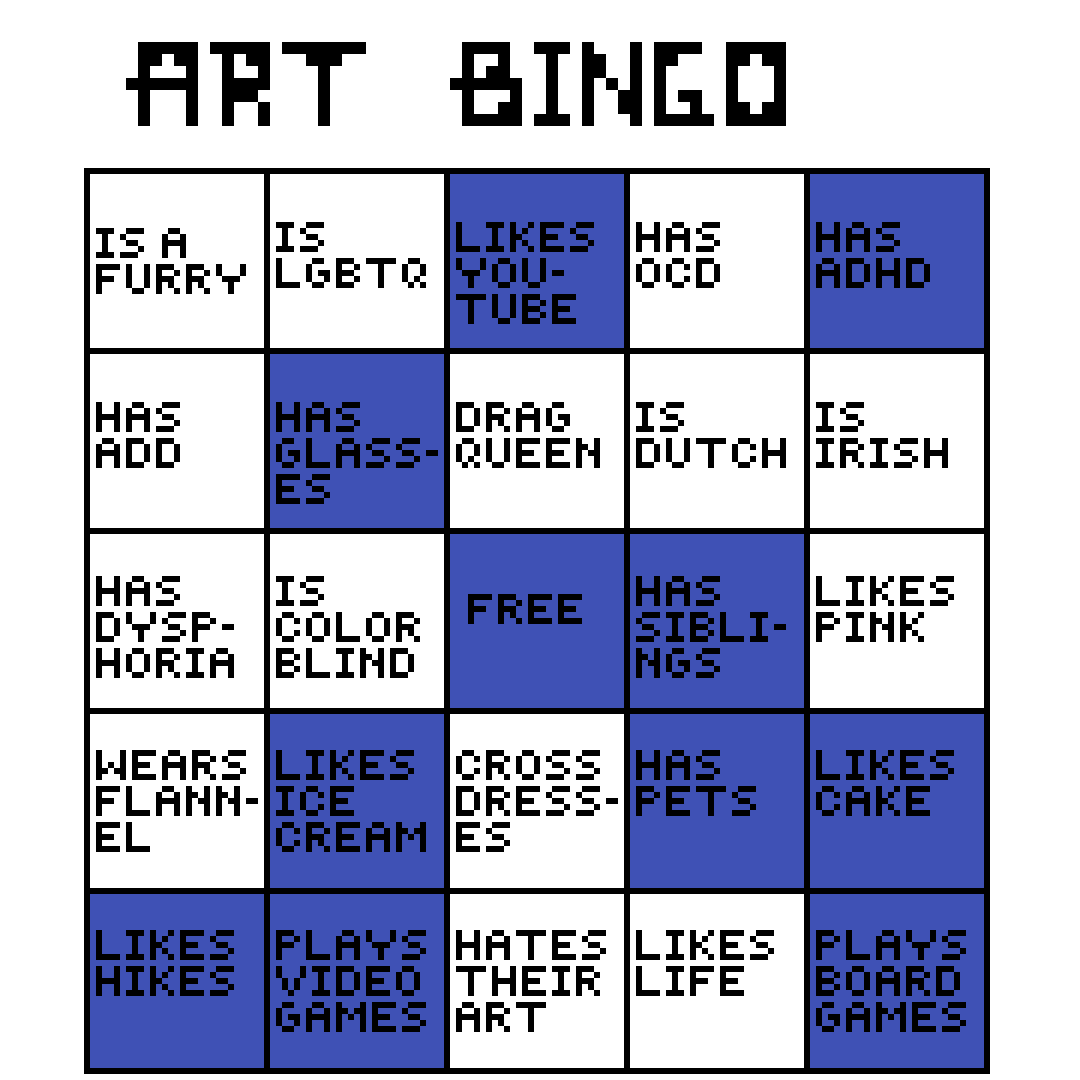 Editing Art Bingo - Free online pixel art drawing tool - Pixilart