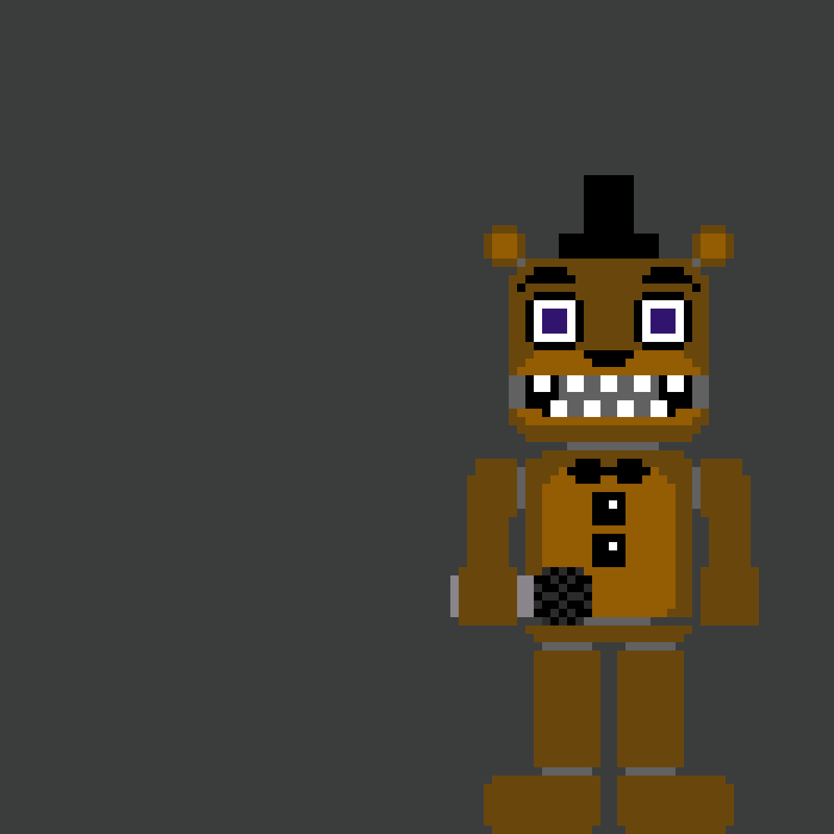 Pixilart - pre-withered freddy sprite by Veccour