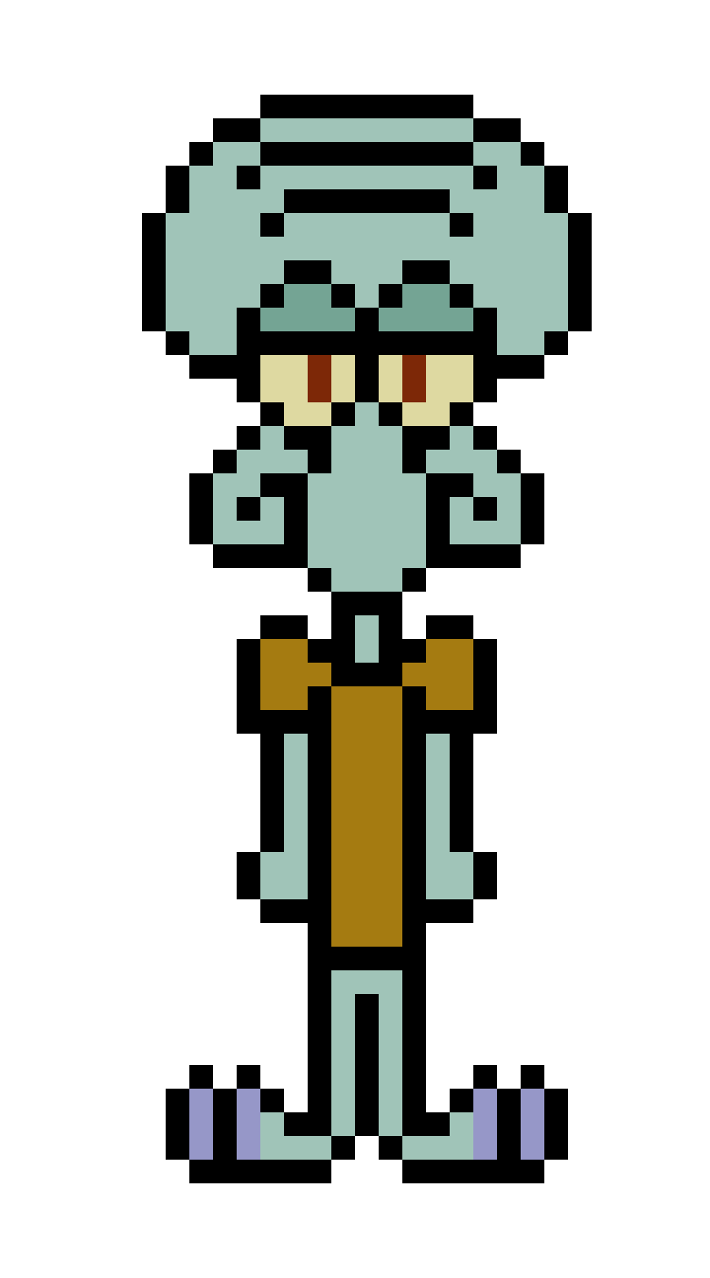 Pixilart - Squidward by myjosephpatty20