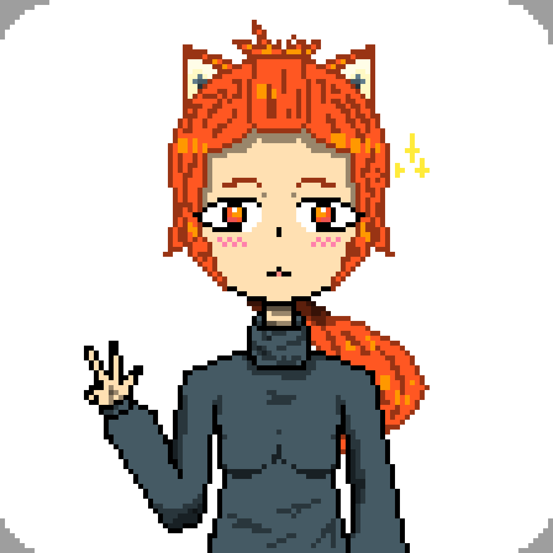 Pixilart - Cat Emoji-Chan by ethanjaramillo8