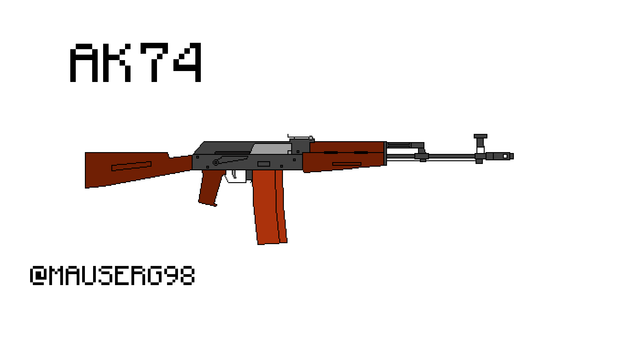 Pixilart - Ak 74 by Mauserbanhelp