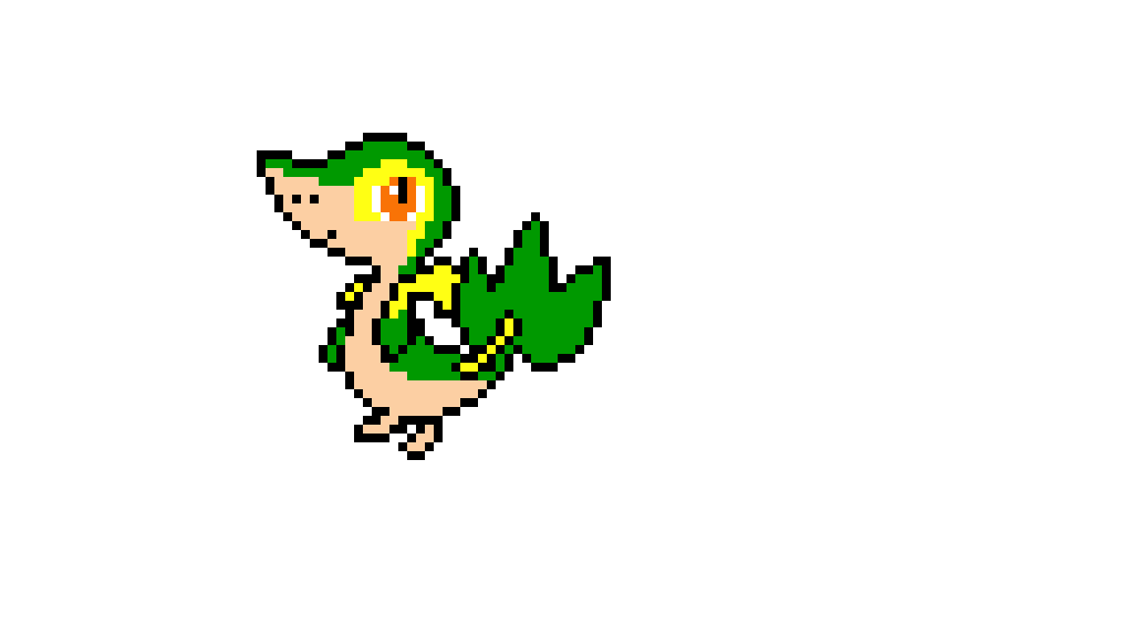 Pixilart - Snivy 1 by lukescott