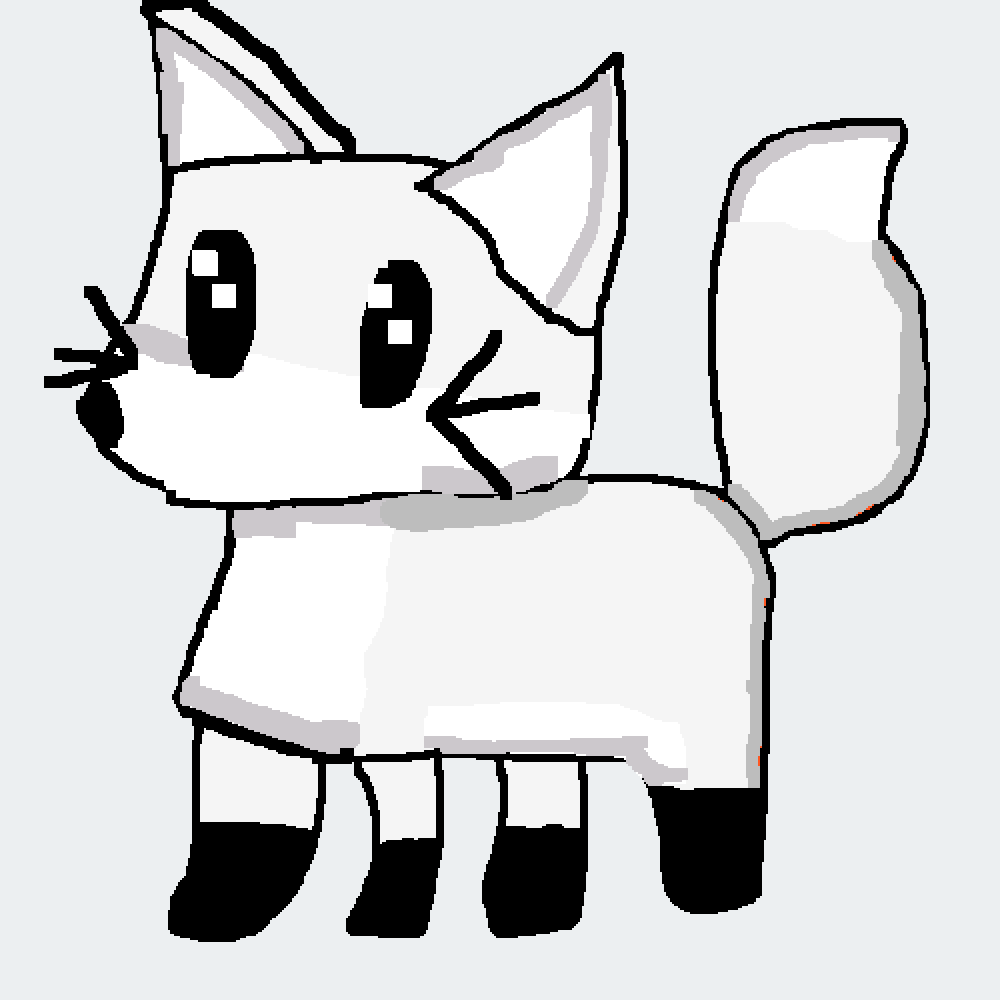 Pixilart - fox base by SqueeksDraws