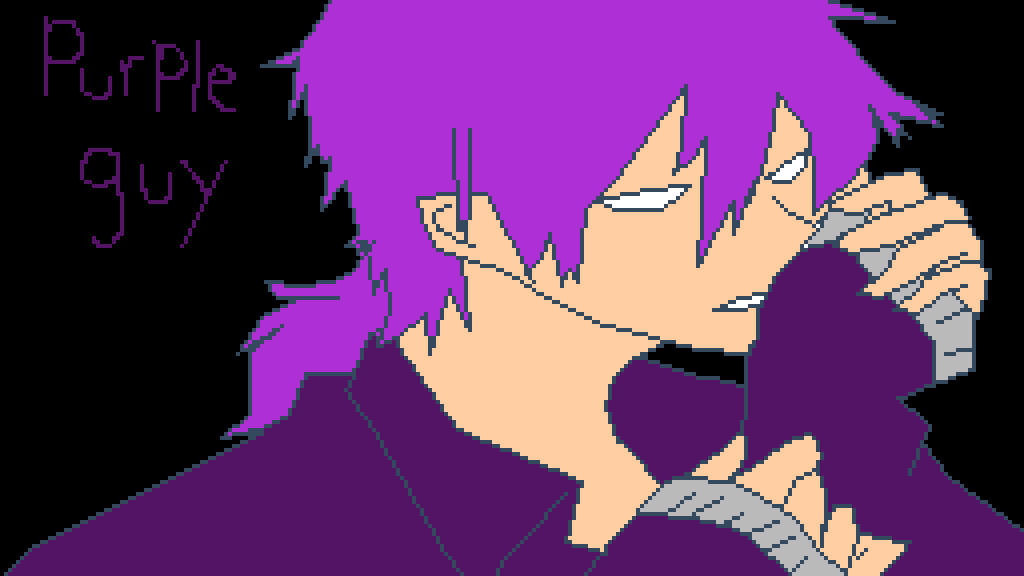 Pixilart - purple guy by smile-darling