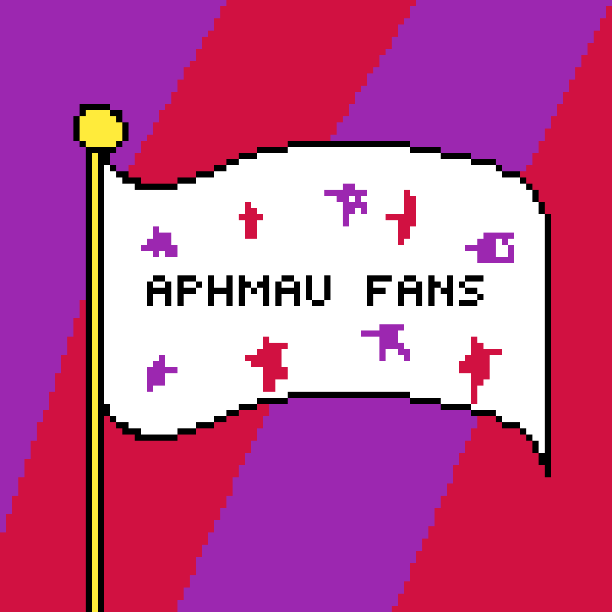 Editing The aphmau fan flag - Free online pixel art drawing tool - Pixilart