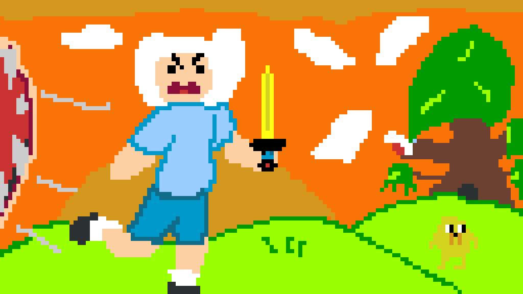 Editing adventure time - Free online pixel art drawing tool - Pixilart