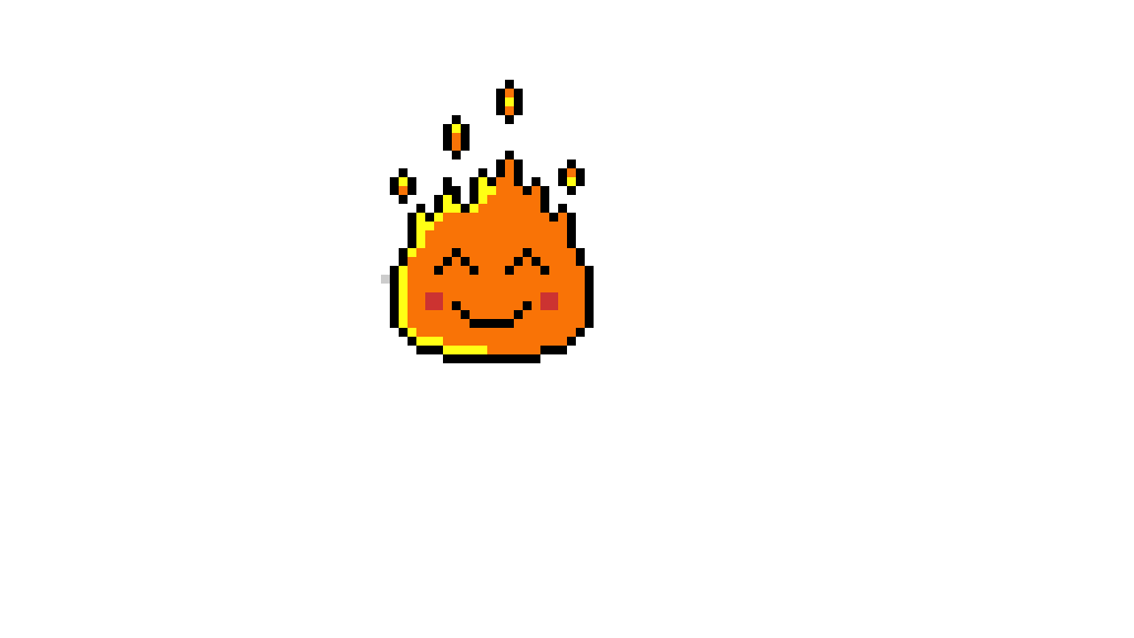 Pixilart - Cute Fire by MrSlime