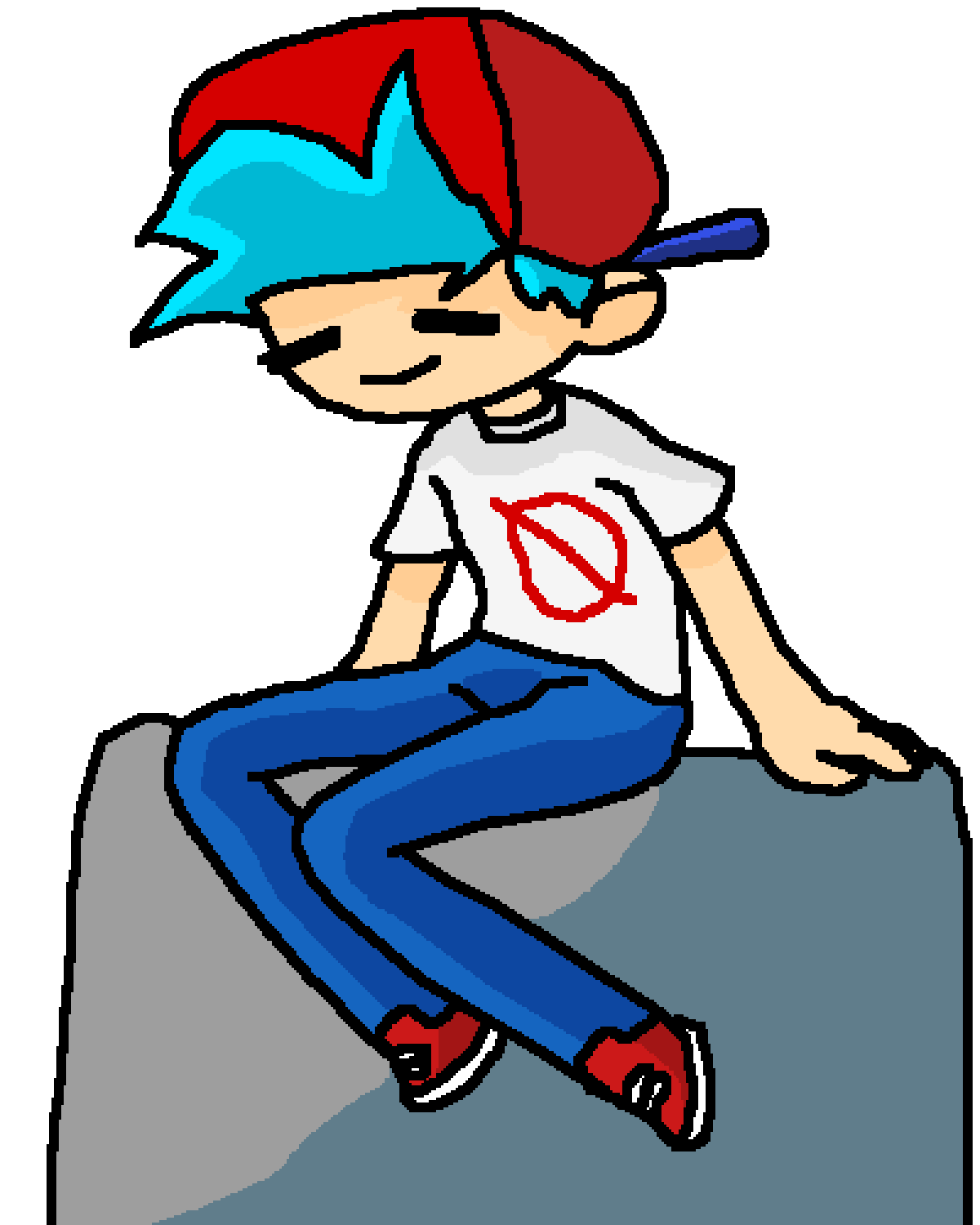 Pixilart - BF fnf by YourLocalDumahh