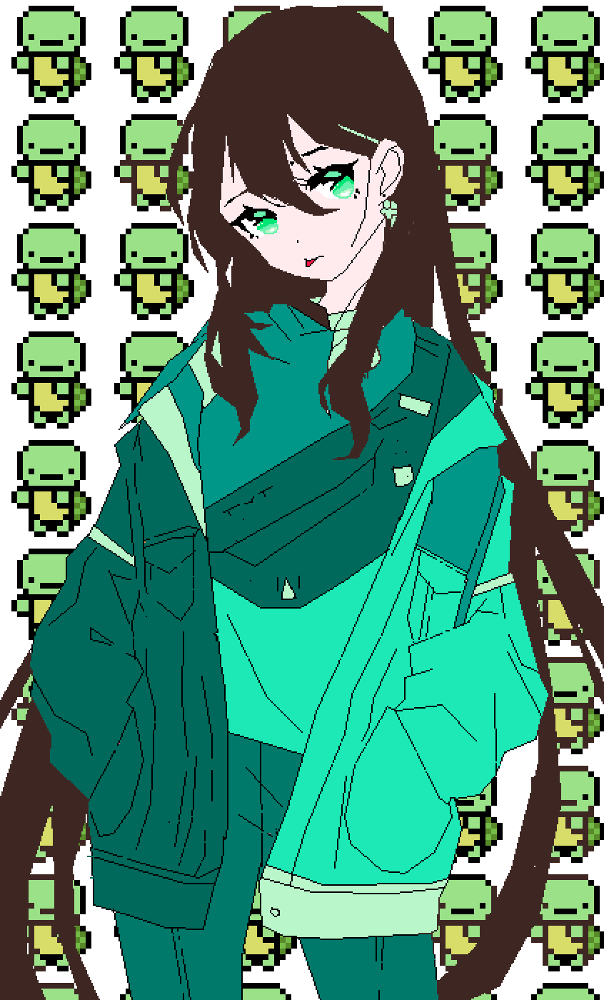 Pixilart - Turtle Girl by baby-aries
