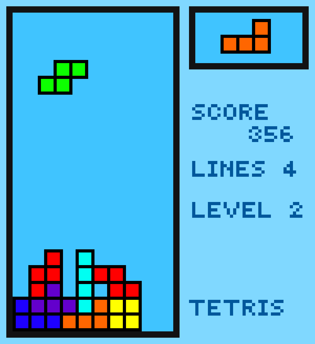 Pixilart - Tetris Board by Kitsunot