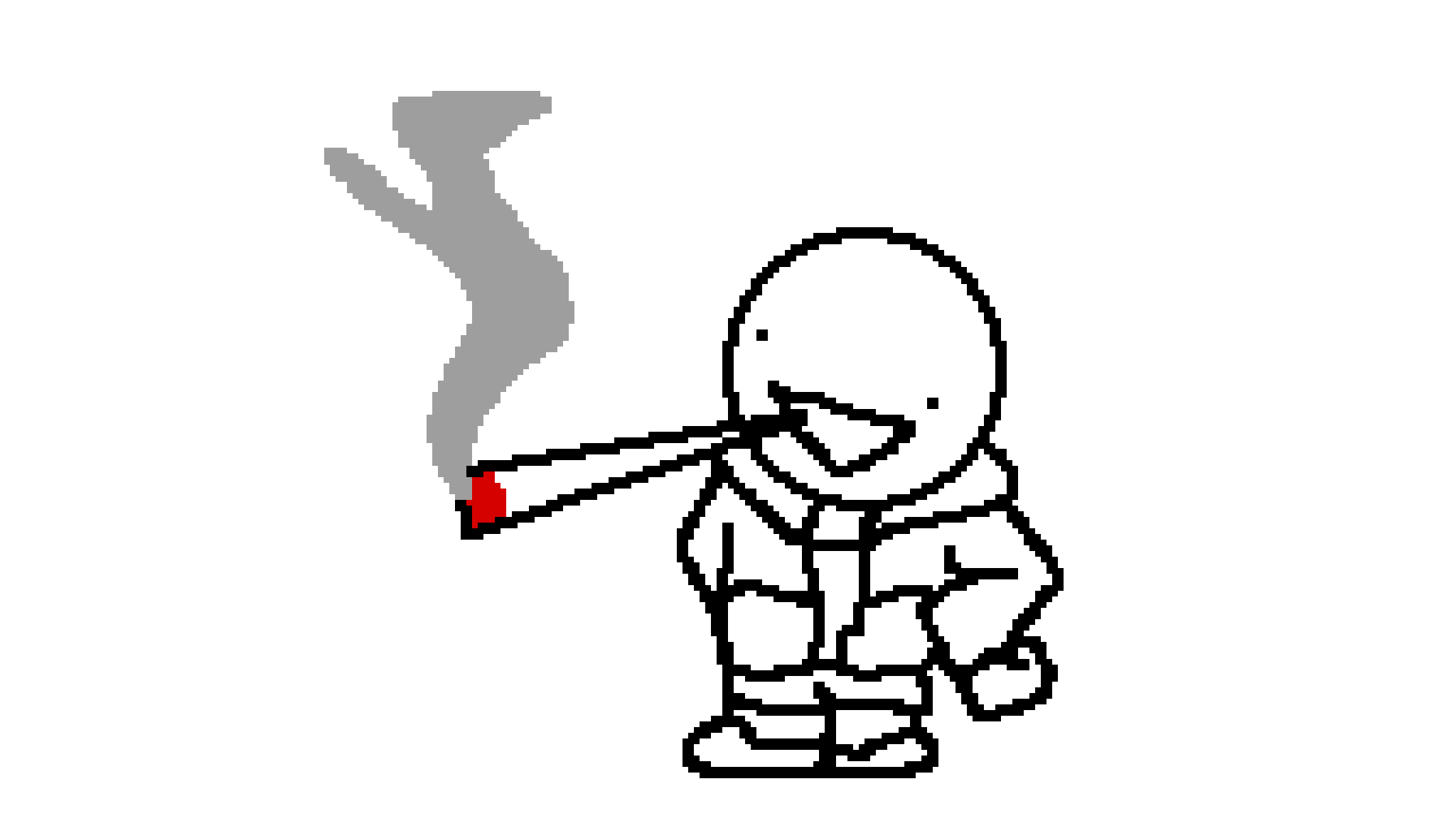 Pixilart - Flea smoking a fat dart by KingOfTaidums