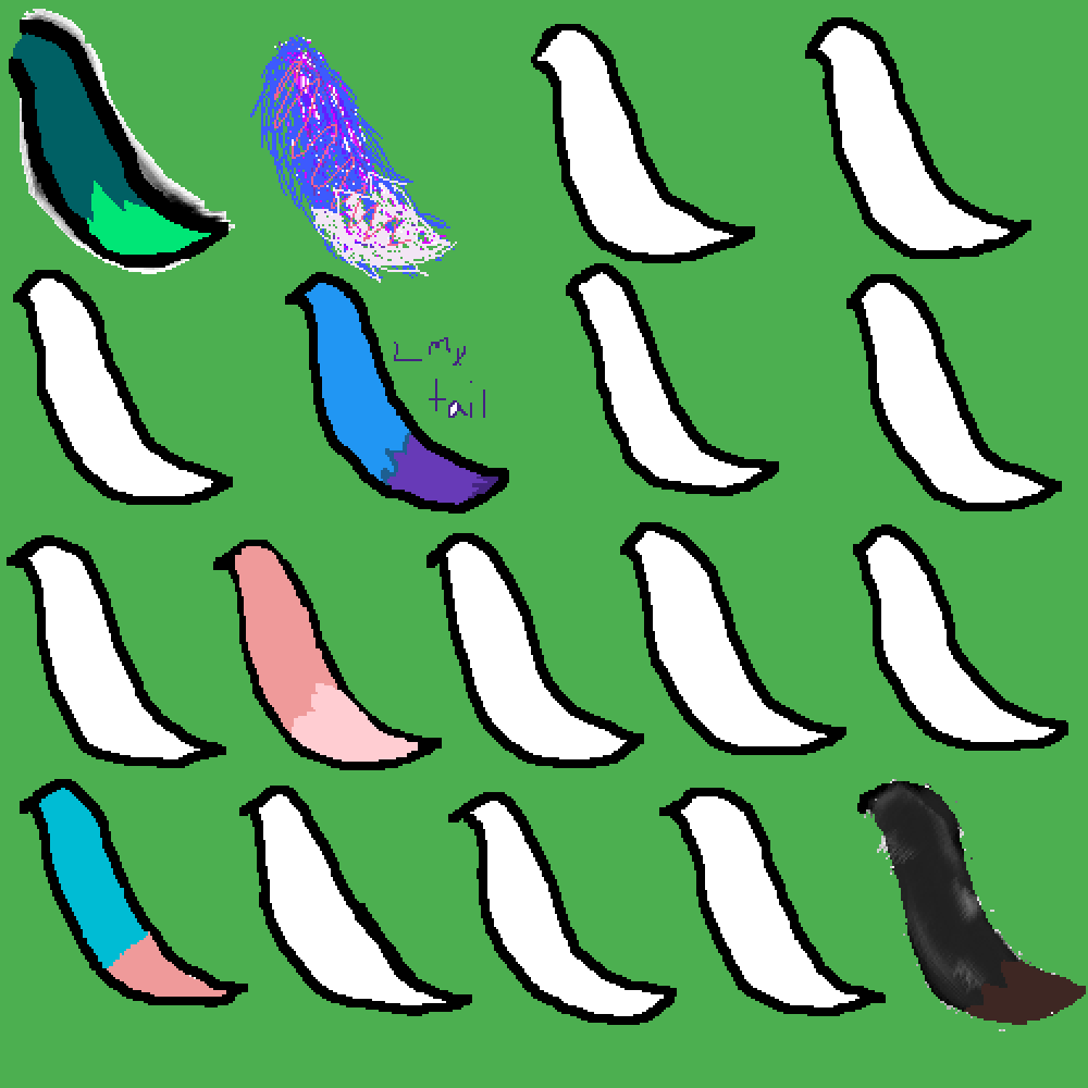 Editing tails - Free online pixel art drawing tool - Pixilart