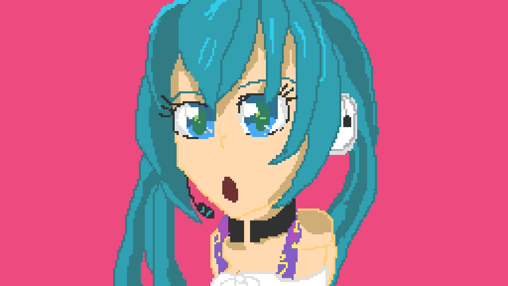 Pixilart - Cute Miku by VOCALOIDMIKU777
