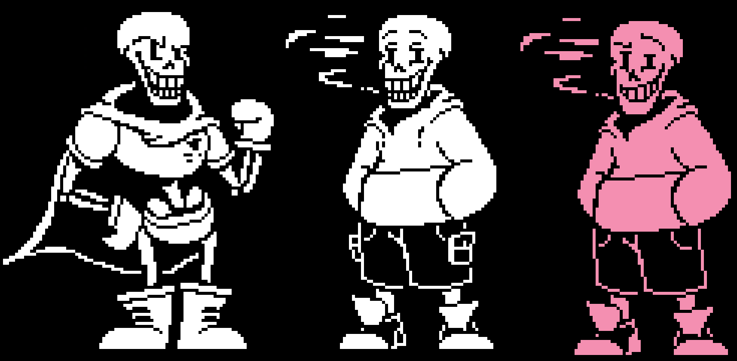 Pixilart - Underswap paps sprite V3 by Lekitu