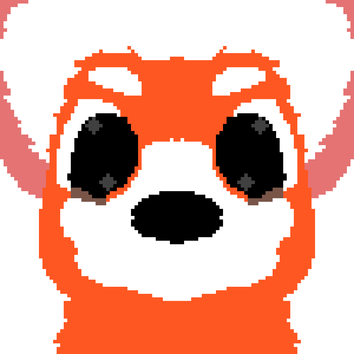 Editing red panda - Free online pixel art drawing tool - Pixilart