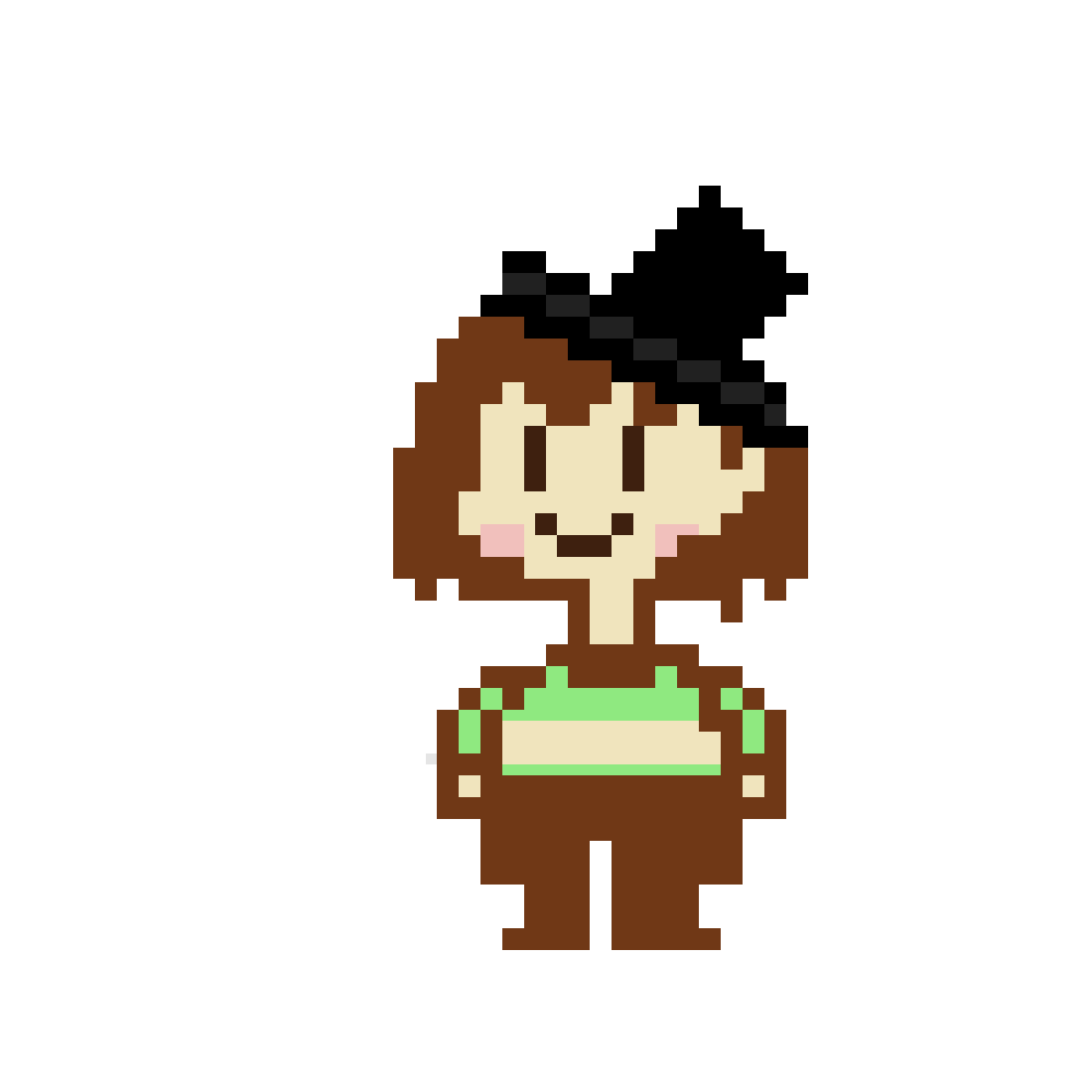 Pixilart - chara with a hat by ur-boi