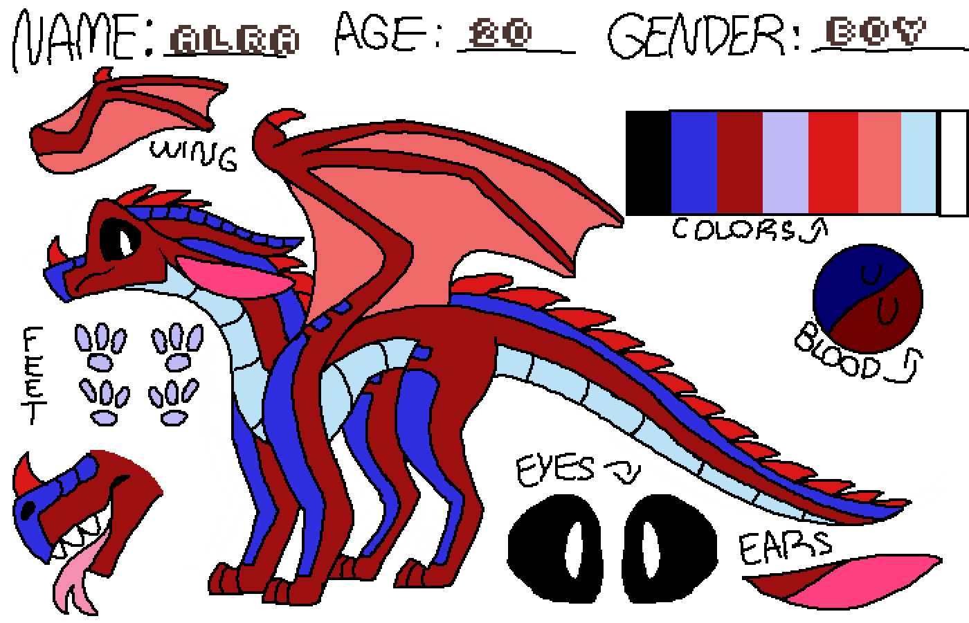 Pixilart - Dragon Base Ref by springtrap24225