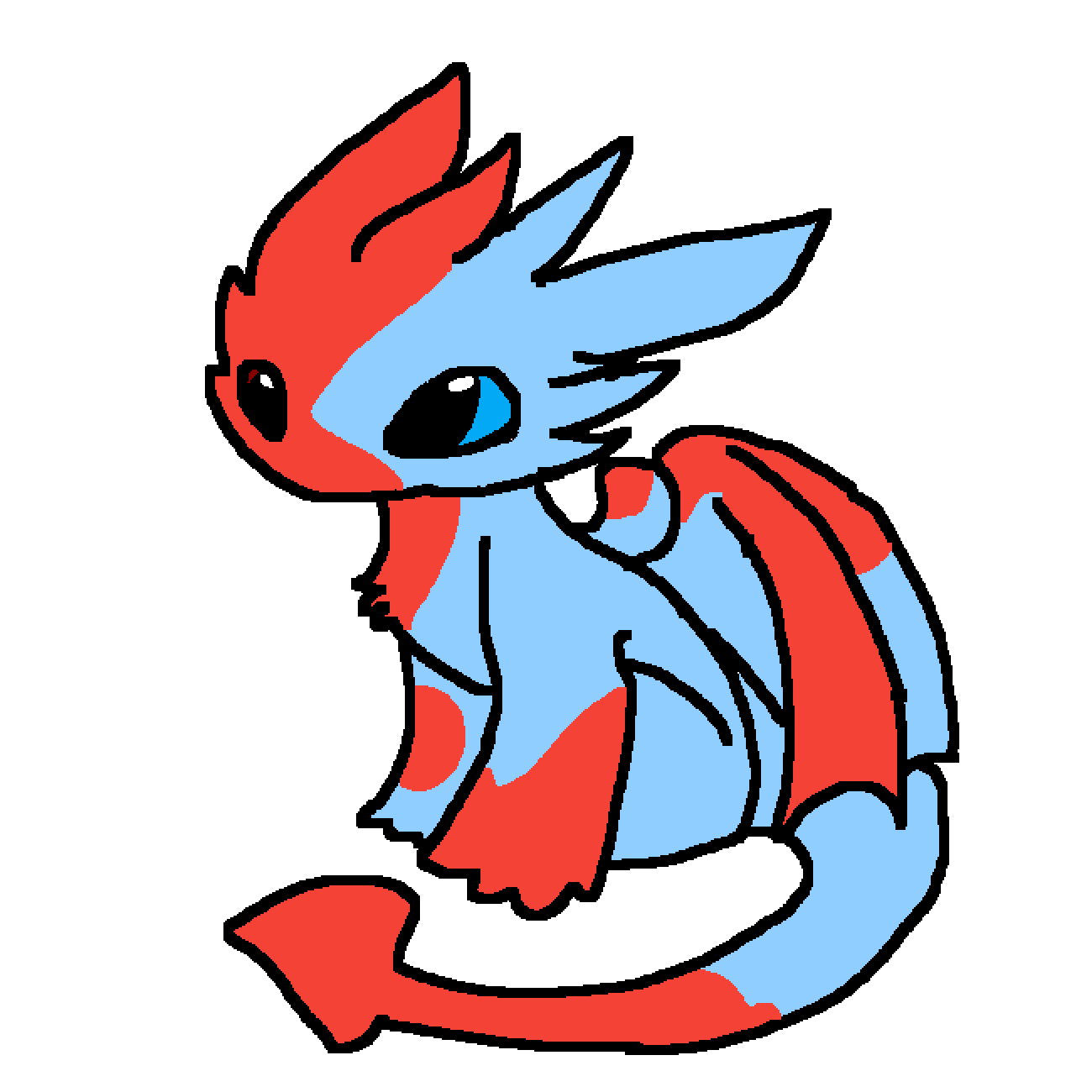 Pixilart - Fire & Ice hybrid named Storm by Expert-Idiot