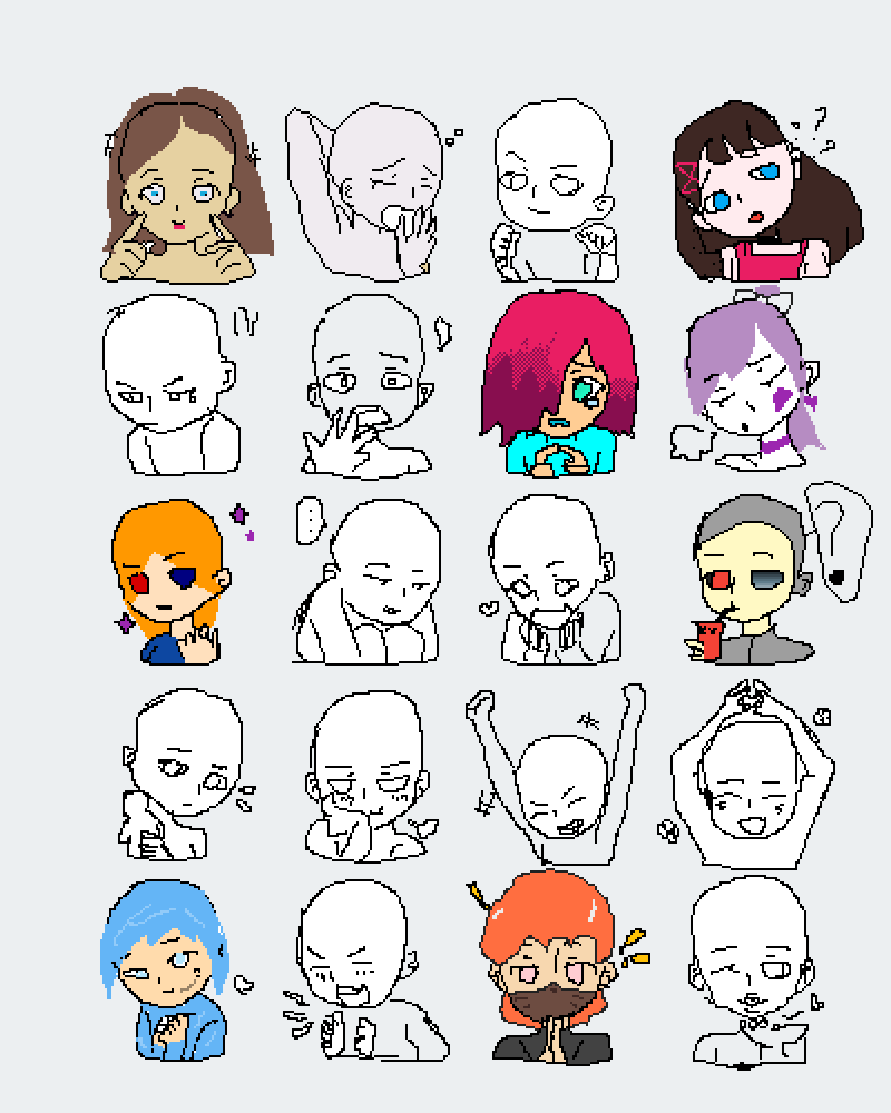 Editing person collab - Free online pixel art drawing tool - Pixilart